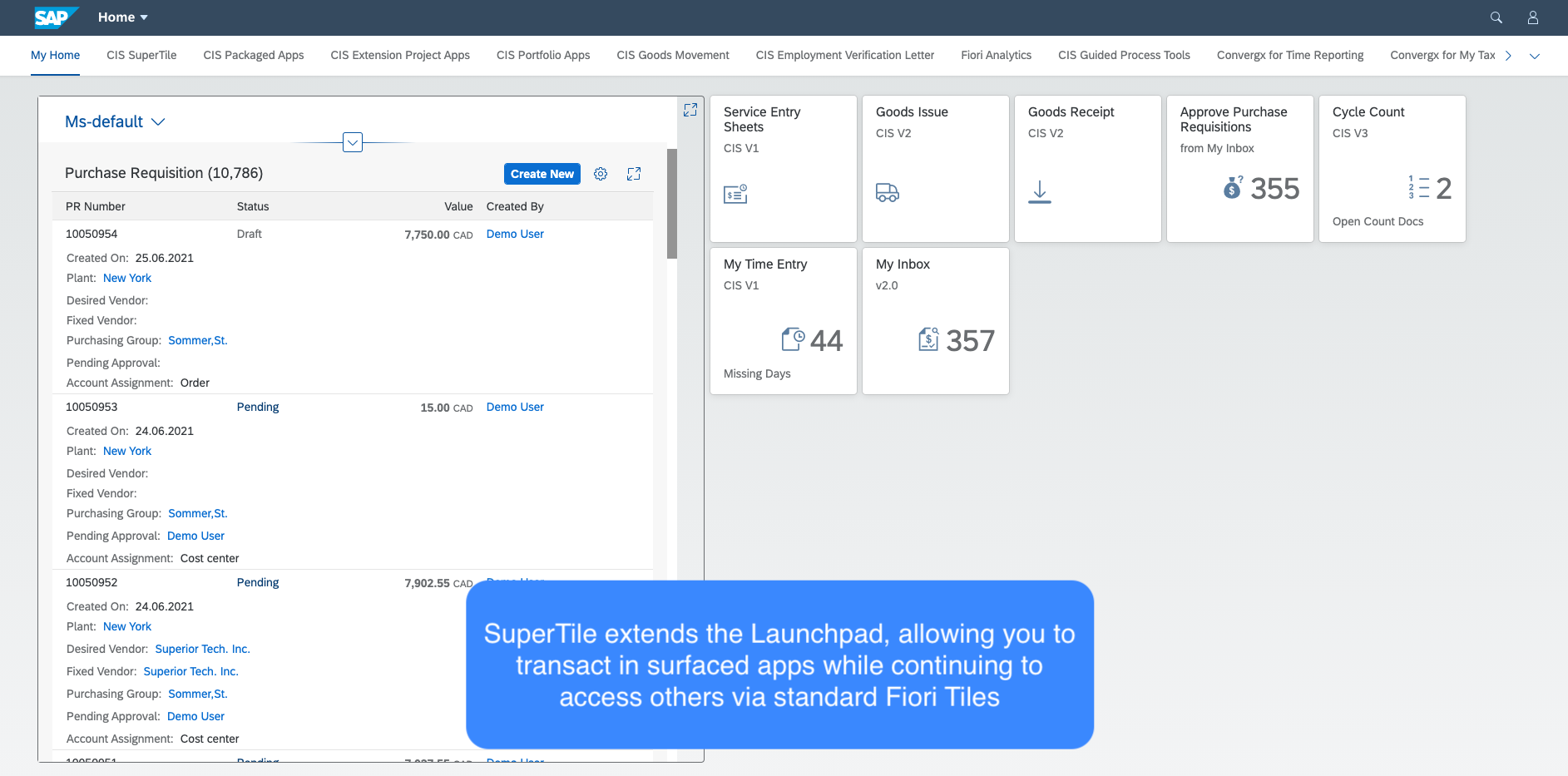 SuperTile: From Fiori Launchpad to Interactive Portal